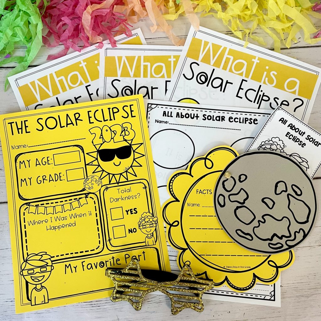 Solar Eclipse Activities for the Classroom | Happy Days in First Grade